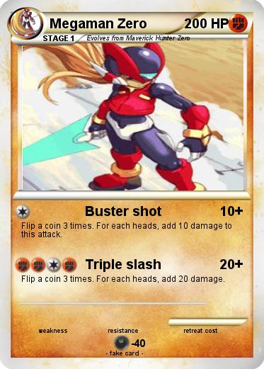 Pokémon Megaman Zero 11 11 - Buster shot - My Pokemon Card
