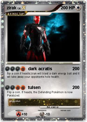 Pokémon zirak - dark acratis - My Pokemon Card