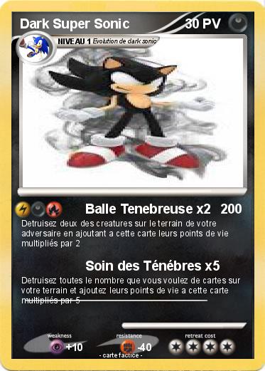 Pokémon Dark Super Sonic 173 173 - Balle Tenebreuse x2 - Ma carte Pokémon