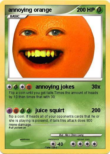 Pokémon annoying orange 1843 1843 - annoying jokes - My Pokemon Card