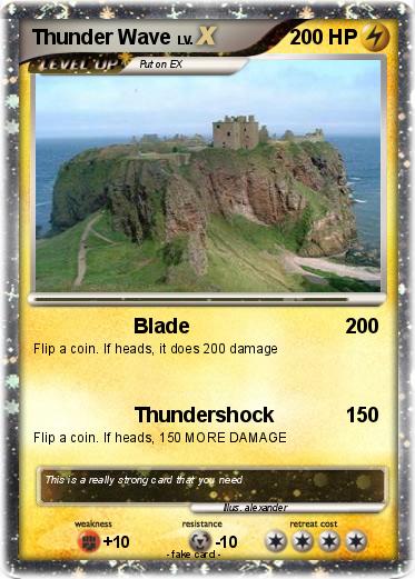 Pokémon Thunder Wave 1 1 - Blade - My Pokemon Card