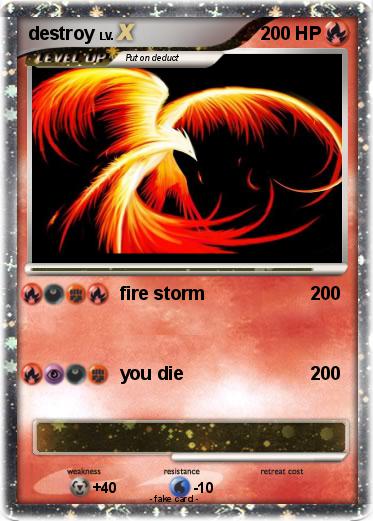 Pokémon destroy 71 71 - fire storm - My Pokemon Card