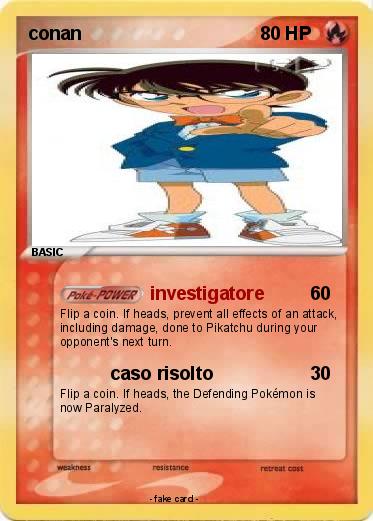 Pokémon conan 50 50 - investigatore - My Pokemon Card