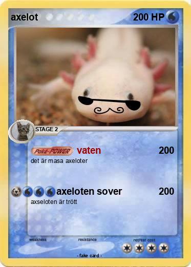 Pokémon axelot - vaten - My Pokemon Card