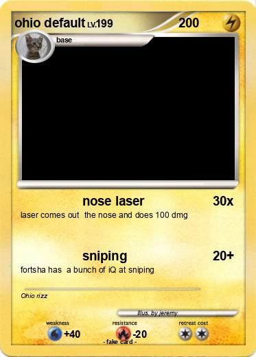 Pokémon goofy rizz - nose laser - My Pokemon Card