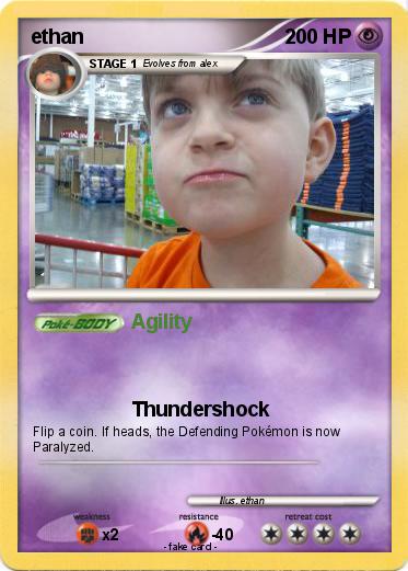 Pokémon ethan 434 434 - Agility - My Pokemon Card