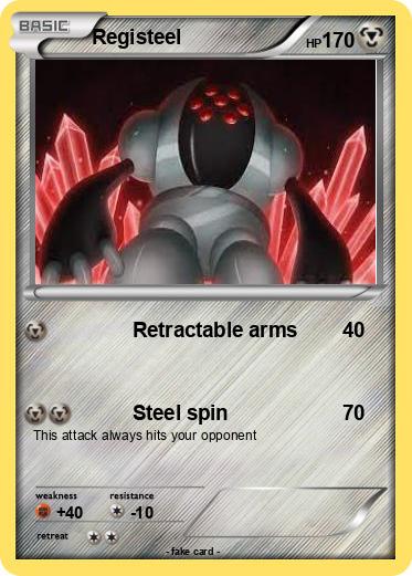 Pokémon Registeel 544 544 - Retractable arms - My Pokemon Card