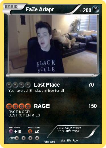Pokémon FaZe Adapt 10 10 - Last Place - My Pokemon Card