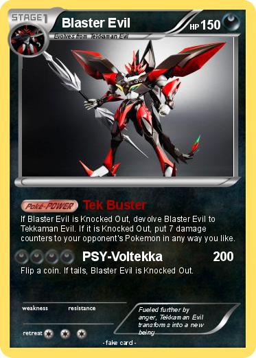 Pokémon Blaster Evil - Tek Buster - My Pokemon Card