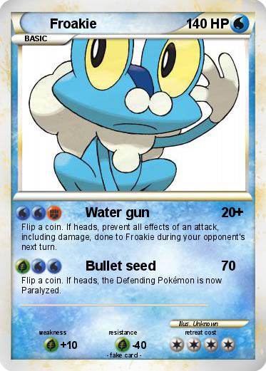 Pokémon Froakie 197 197 - Water gun - My Pokemon Card