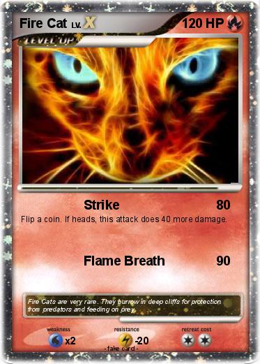 Pokémon Fire Cat 64 64 - Strike - My Pokemon Card