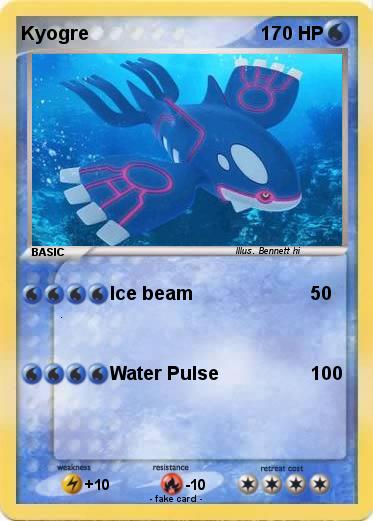 Pokémon Kyogre 3276 3276 - Ice beam - My Pokemon Card