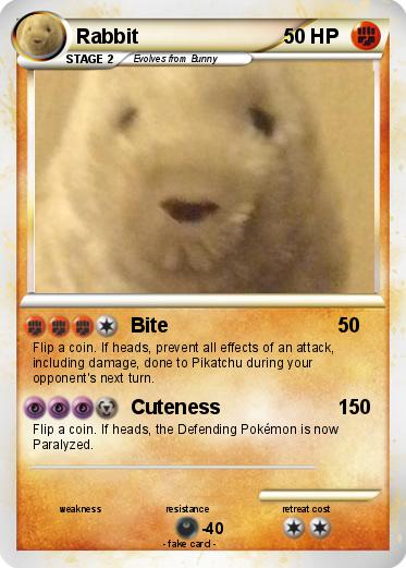 Pokémon Rabbit 128 128 - Bite - My Pokemon Card