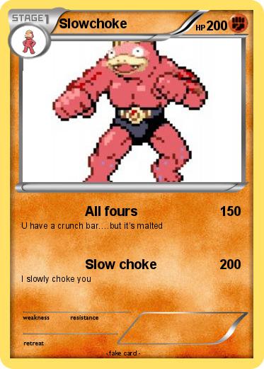 Pokémon Slowchoke 2 2 - All fours - My Pokemon Card