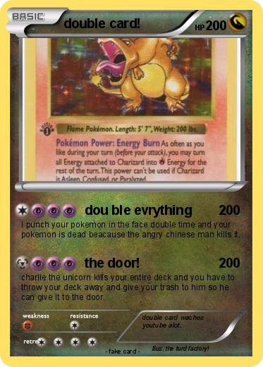 Pokémon double card 2 2 - dou ble evrything - My Pokemon Card