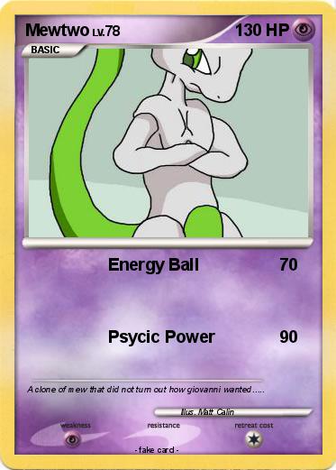 Pokémon Mewtwo 4939 4939 - Energy Ball - My Pokemon Card