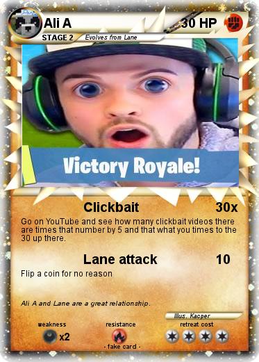 Pokémon Ali A 195 195 - Clickbait - My Pokemon Card