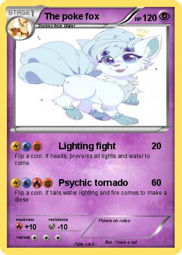 Pokémon The poke fox - Lighting fight - My Pokemon Card