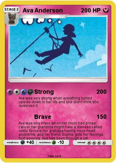 Pokémon Ava Anderson - Strong - My Pokemon Card