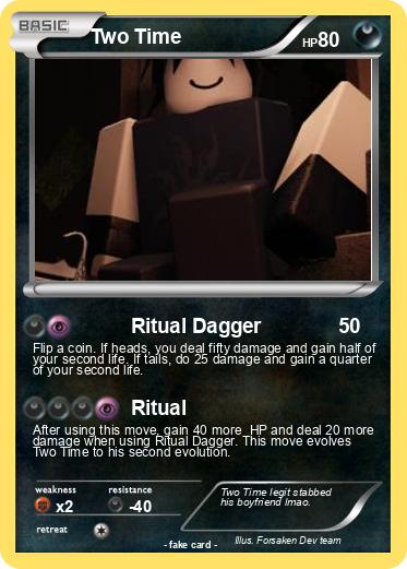 Pokémon Two Time - Ritual Dagger - My Pokemon Card