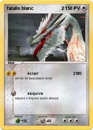 Pokémon fatalis blanc 2 2 - éclair 21 - Ma carte Pokémon
