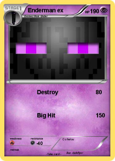Pokémon Enderman ex 15 15 - Destroy - My Pokemon Card
