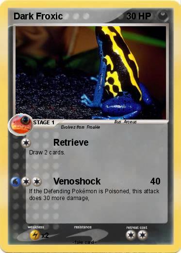Pokémon Dark Froxic - Retrieve - My Pokemon Card