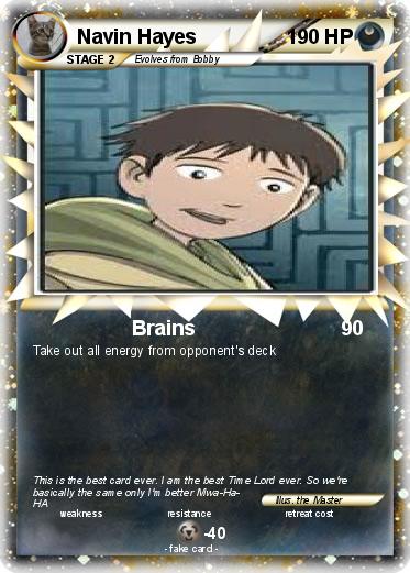 Pokémon Navin Hayes - Brains - My Pokemon Card