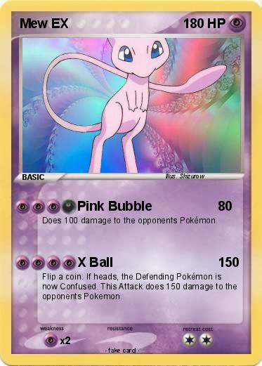 Pokémon Mew EX 280 280 - Pink Bubble - My Pokemon Card