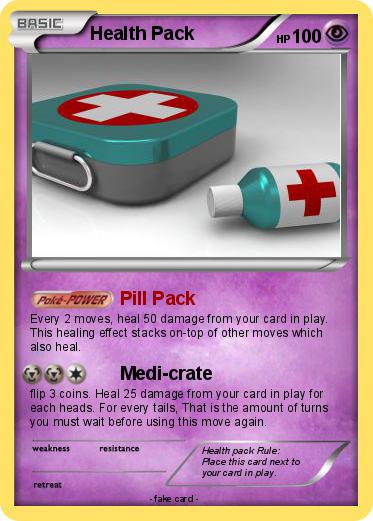 Pokémon Health Pack 4 4 - Pill Pack - My Pokemon Card