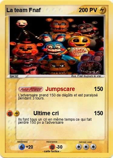 Pokémon La team Fnaf - Jumpscare - Ma carte Pokémon