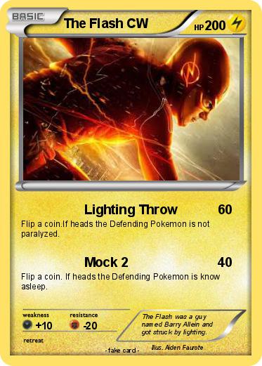 Pokémon The Flash CW 2 2 - Lighting Throw - My Pokemon Card