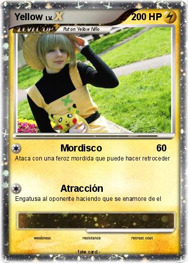 Pokémon Yellow 550 550 - Mordisco - My Pokemon Card