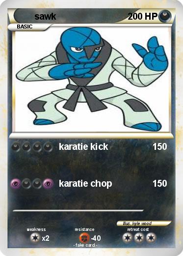 Pokémon sawk 33 33 - karatie kick - My Pokemon Card