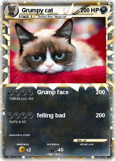 Pokémon Grumpy cat 787 787 - Grump face - My Pokemon Card