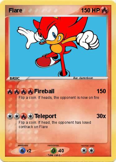 Pokémon Flare 302 302 - Fireball - My Pokemon Card