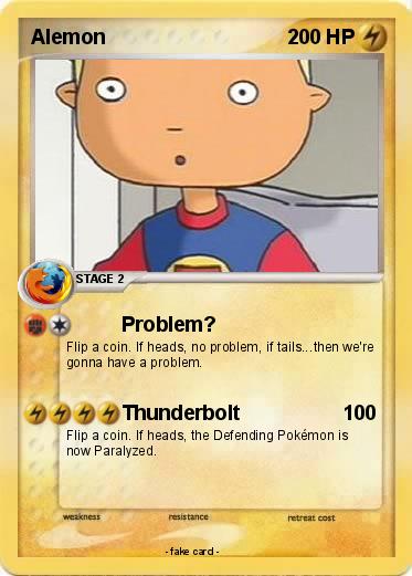 Pokémon Alemon 1 1 - Problem? - My Pokemon Card