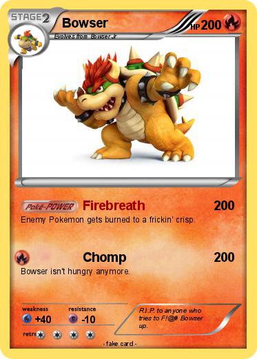 Pokémon Bowser 5120 5120 - Firebreath - My Pokemon Card