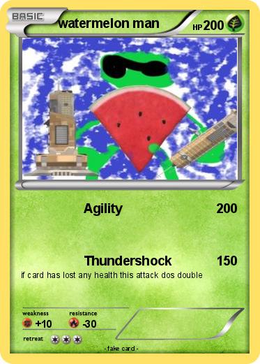 Pokémon watermelon man 5 5 - Agility - My Pokemon Card