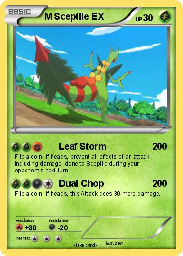 Pokémon M Sceptile EX 17 17 - Leaf Storm - My Pokemon Card