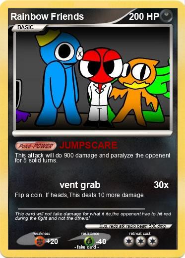 Pokémon Rainbow Friends 1 1 - JUMPSCARE - My Pokemon Card