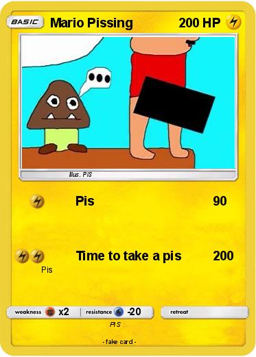 Pokémon Mario Pissing 1 1 - Pis - My Pokemon Card