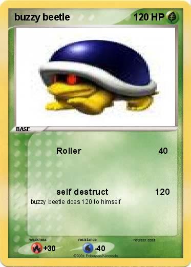 Pokémon buzzy beetle 5 5 - Roller - My Pokemon Card