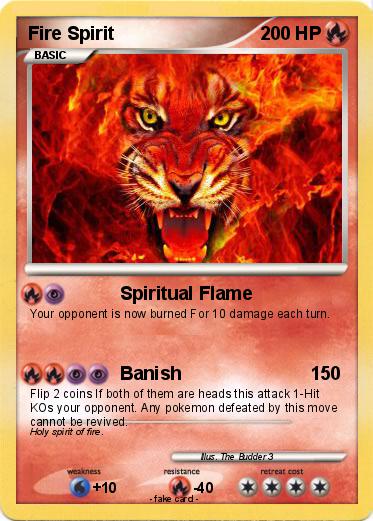 Pokémon Fire Spirit 8 8 - Spiritual Flame - My Pokemon Card