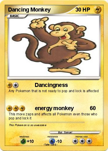 Pokémon Dancing Monkey - Dancingness - My Pokemon Card