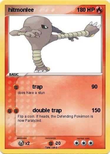 Pokémon hitmonlee 161 161 - trap - My Pokemon Card
