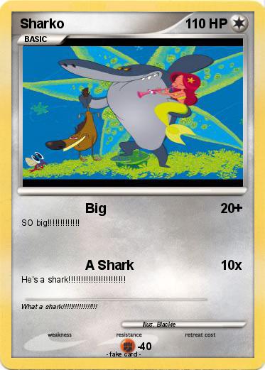 Pokémon Sharko 12 12 - Big - My Pokemon Card