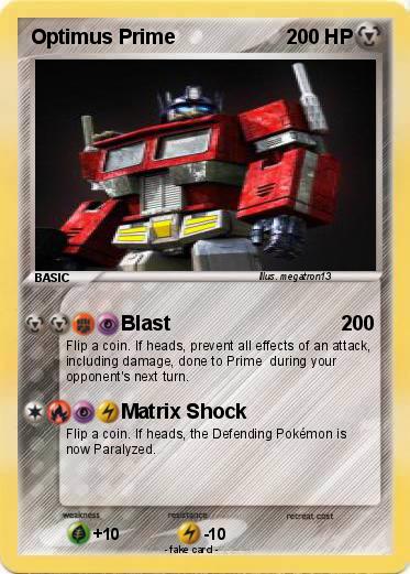Pokémon Optimus Prime 694 694 - Blast - My Pokemon Card