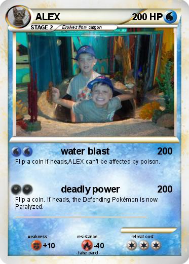 Pokémon ALEX 2013 2013 - water blast - My Pokemon Card