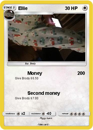 Pokémon Ellie 205 205 - Money - My Pokemon Card